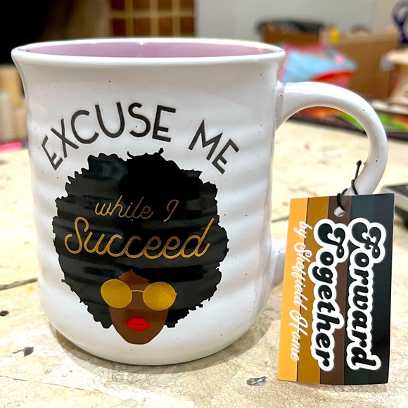 Dining | Pinklomein Black Female Art Mug Cup Afro Pink Lomein History ...